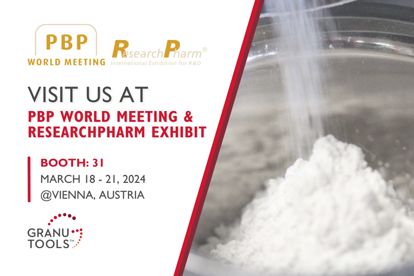Granutools - PBP World Meeting & ResearchPharm Exhibit 2024