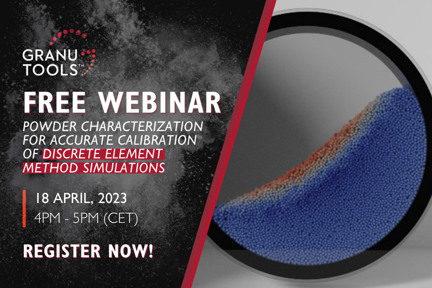 Webinar Powder Characterization For Accurate Calibration Of Discrete Element Method Simulations
